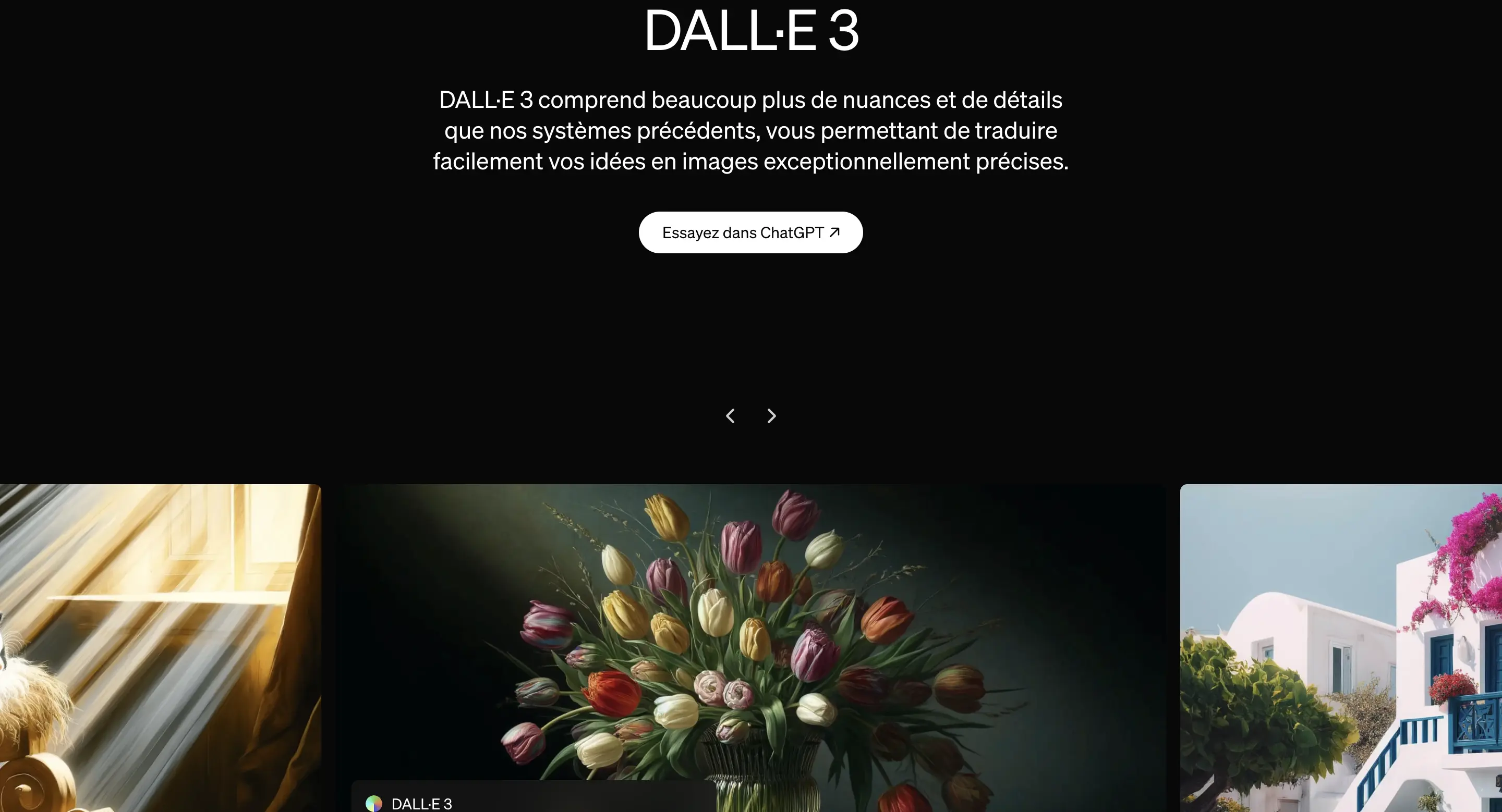 DALL-E 3 - Génération d'images par IA